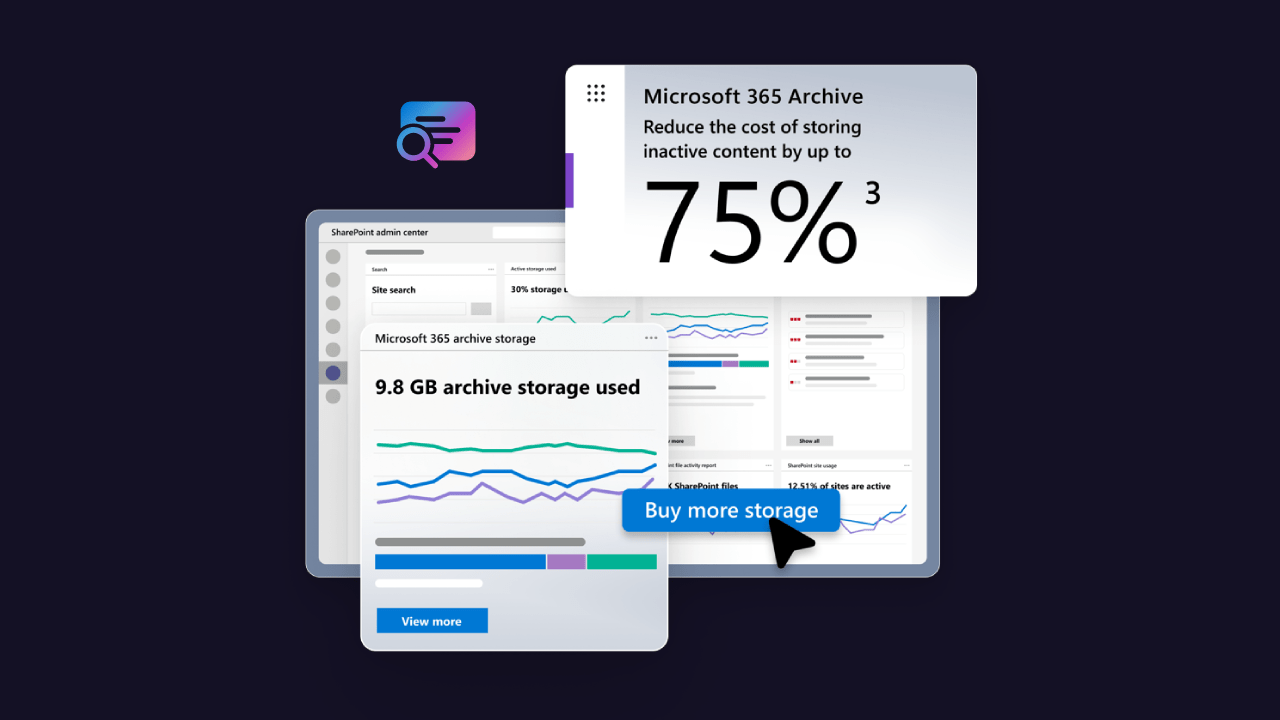 Microsoft 365 Archive als Archivspeicherebene in SharePoint Online